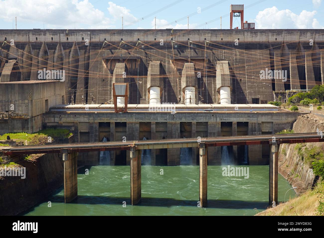 Itaipu Binacional Hydroelectric Power Plant. Generator of renewable ...