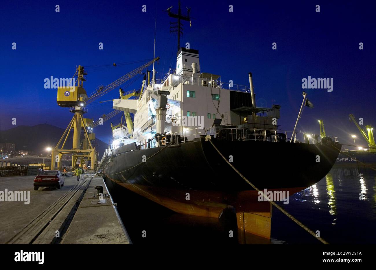 Ship, Port of Bilbao, Santurce, Bizkaia, Basque Country, Spain Stock ...