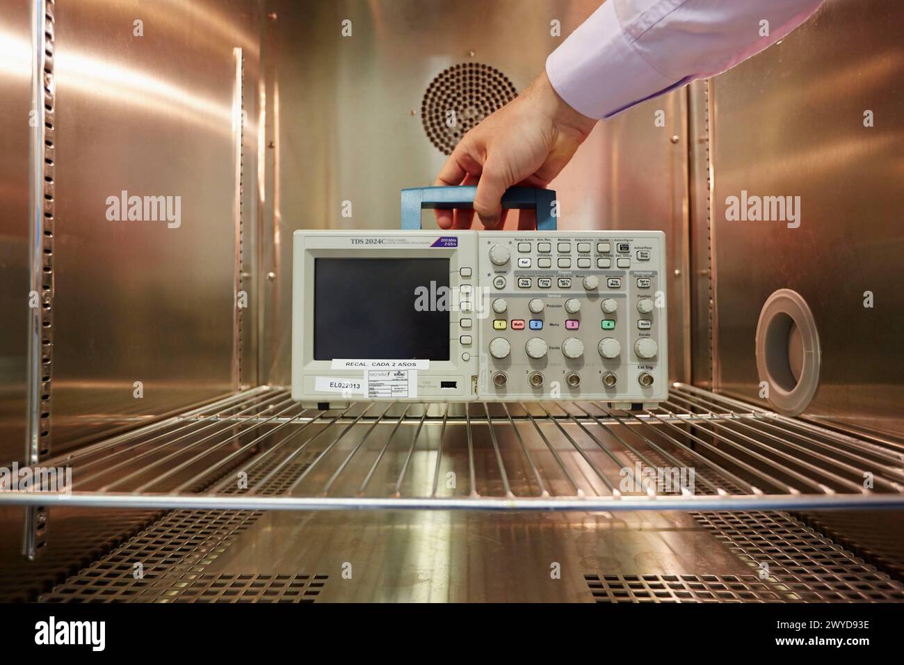 Test climate at high and low temperatures. Climate Chamber. Artificial ...