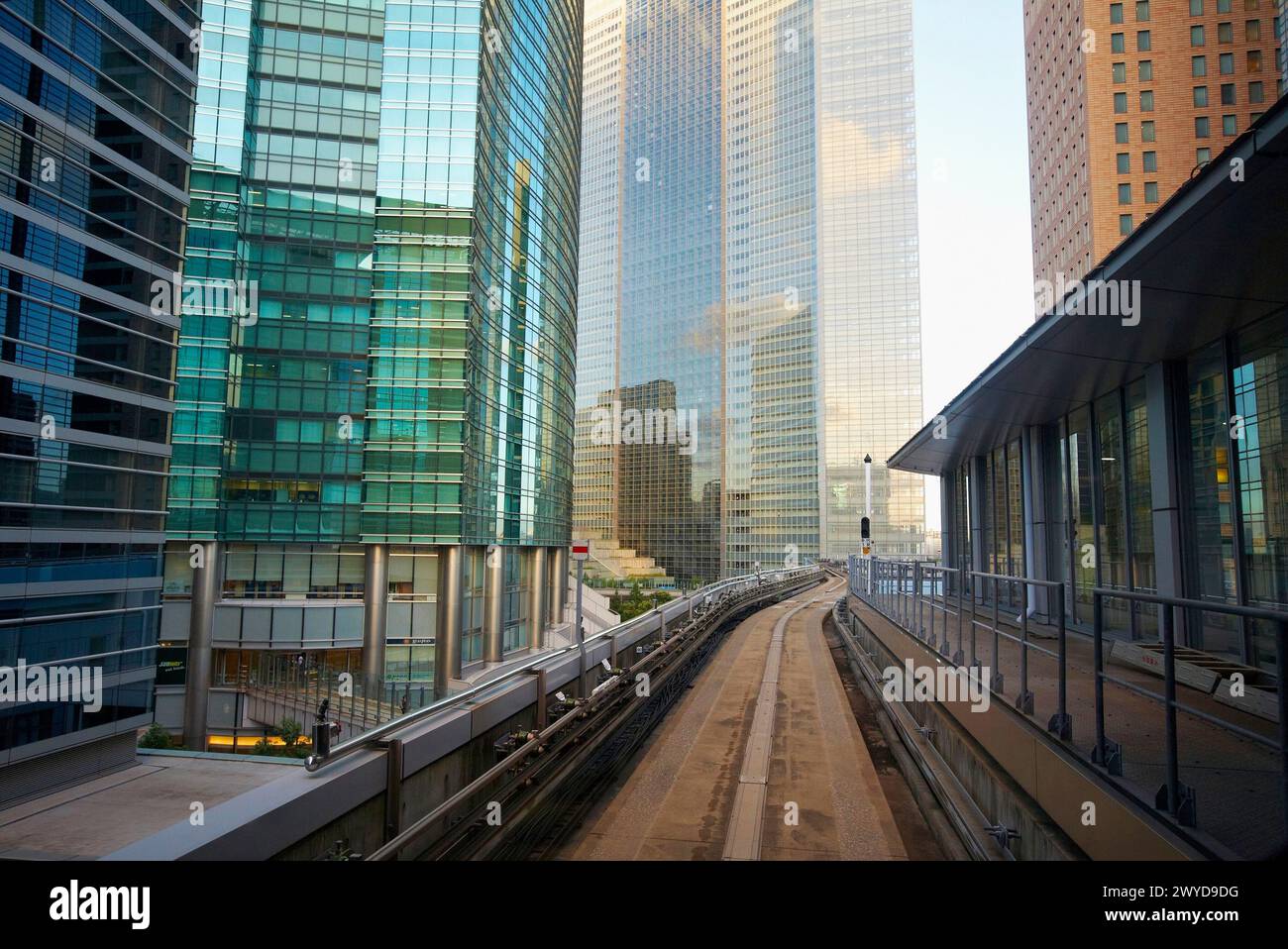 Yurikamome line, Monorail train, Tokyo, Japan Stock Photo - Alamy