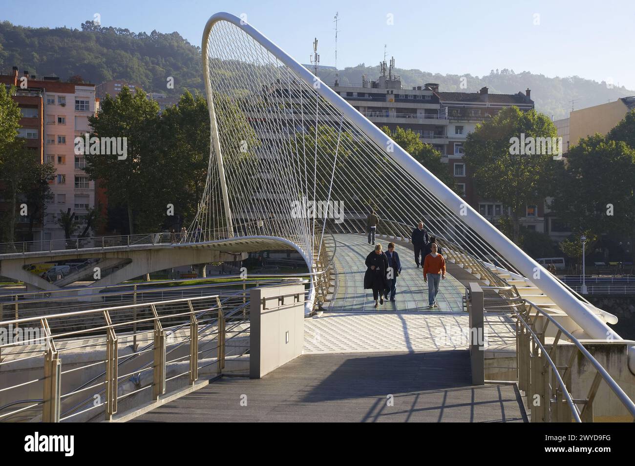 Zubizuri bridge by Santiago Calatrava, Bilbao. Biscay, Euskadi, Spain ...