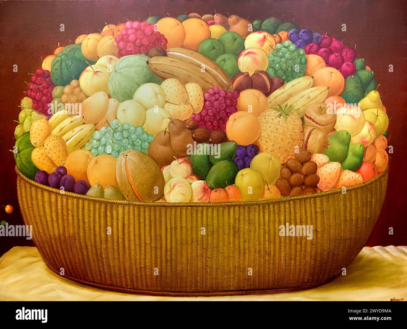 "Canasta de frutas", 1997, Fernando Botero, Museo Botero, Bogota ...