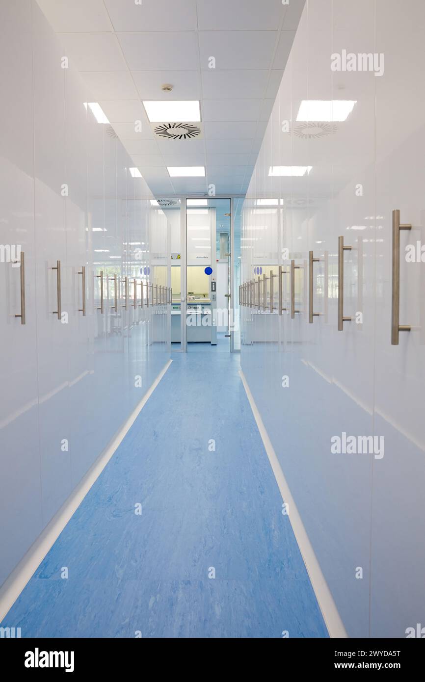 Bio pharmaceutical laboratory. Empty chemical laboratory. Barcelona ...