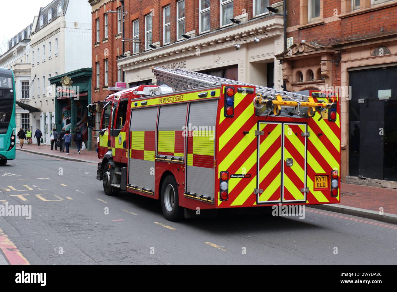 Fire engine reflective striping hi-res stock photography and images - Alamy