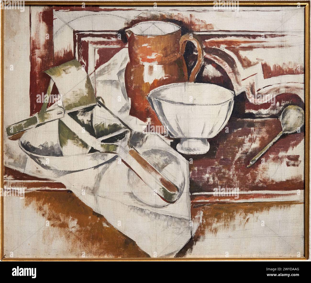 Unfinished Still Life, 1918, Diego Rivera (1886-1957 Stock Photo - Alamy