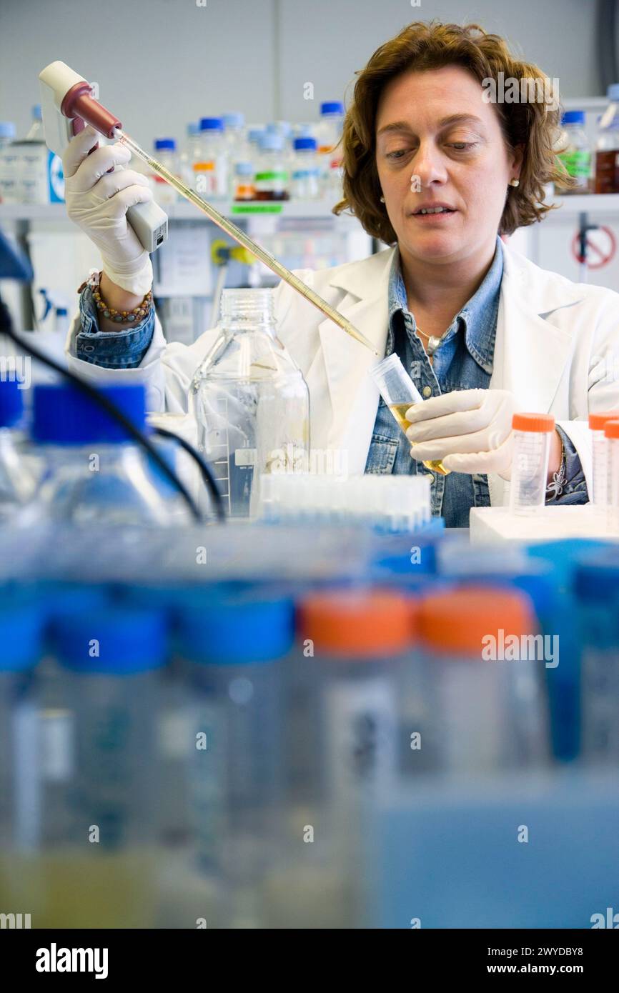 Transferring substances. Biopharmaceutical lab, development of new ...