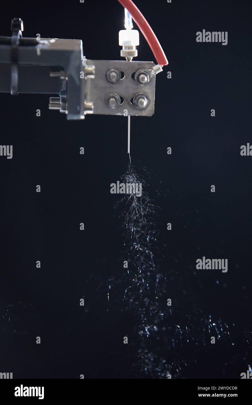 Electrospinning nanofiber manufacturing equipment hi-res stock ...