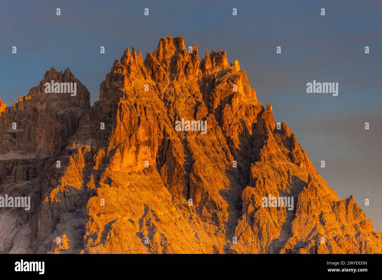 Dolomites mountains rocky peaks scenic landscape. Alpine summits in the ...