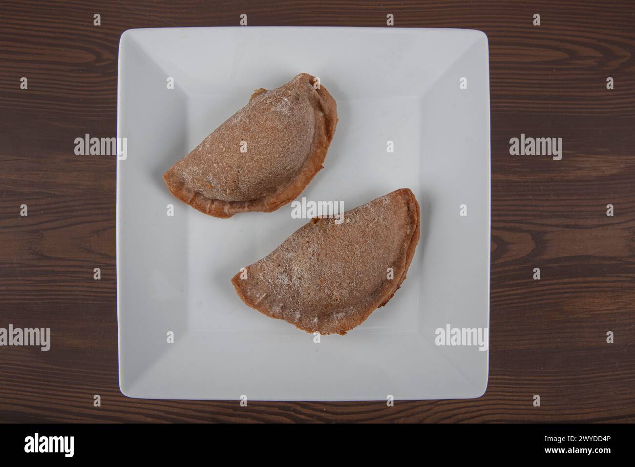 Leek pastry made from buckwheat flour. Homemade savory hand pies ...