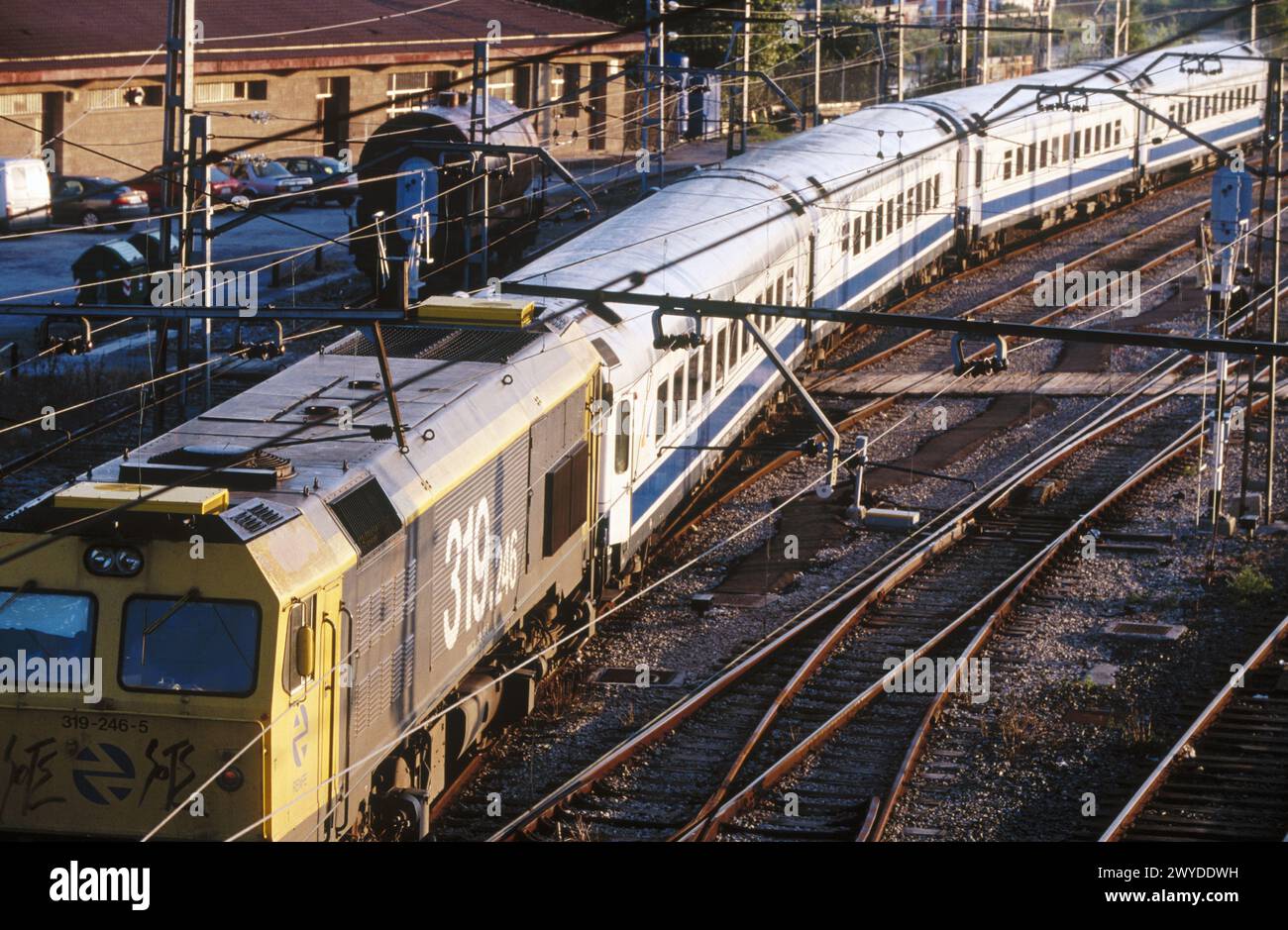 Train station. Irun. Guipúzcoa (Spanish-French border Stock Photo - Alamy