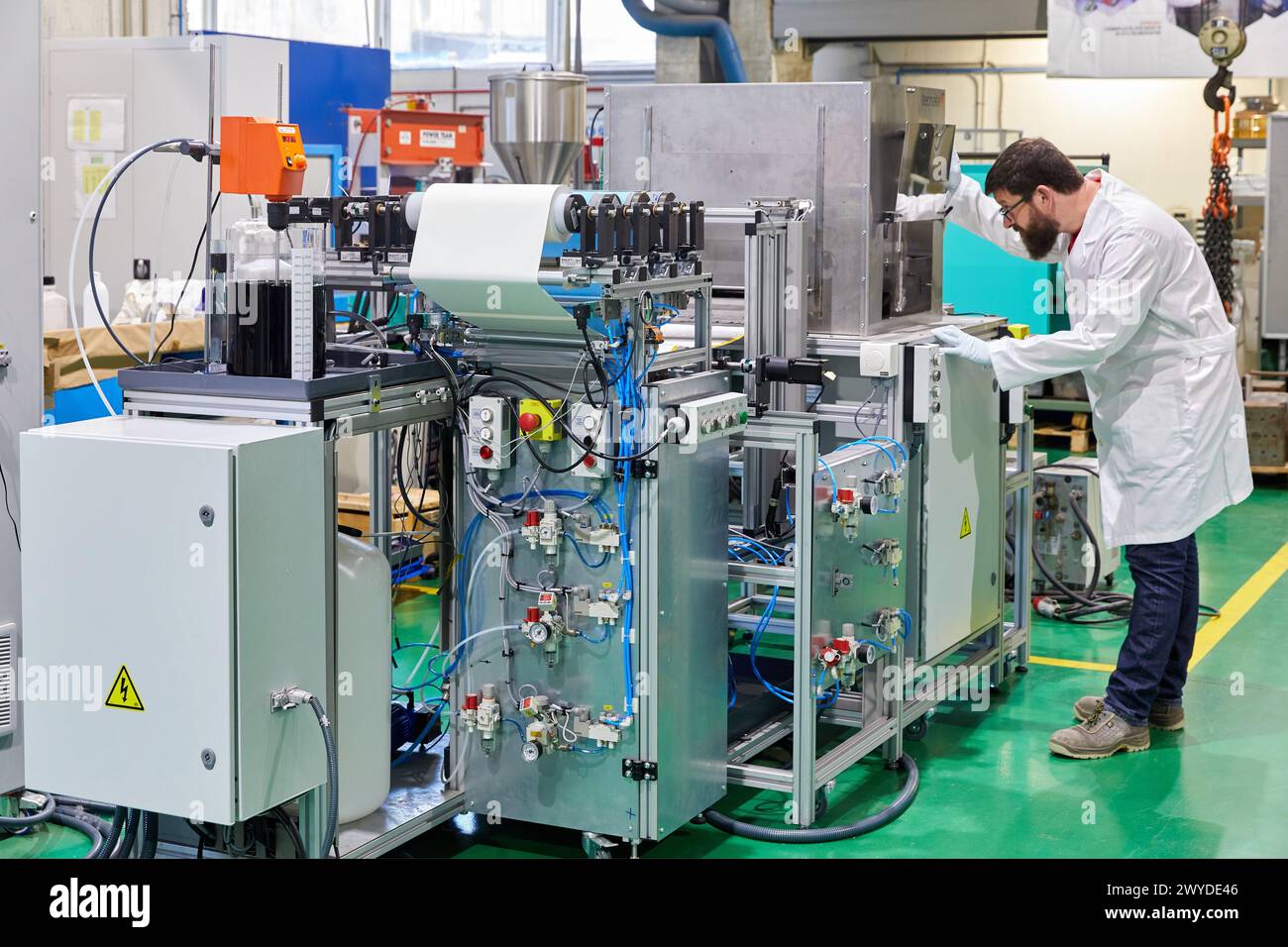 Buckypapers continuous manufacturing plant, sheets composed of carbon ...