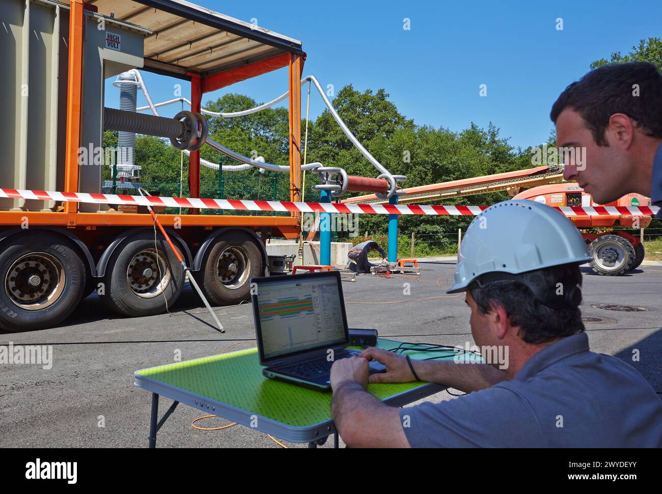 On site partial discharge measuring systems hi-res stock photography ...