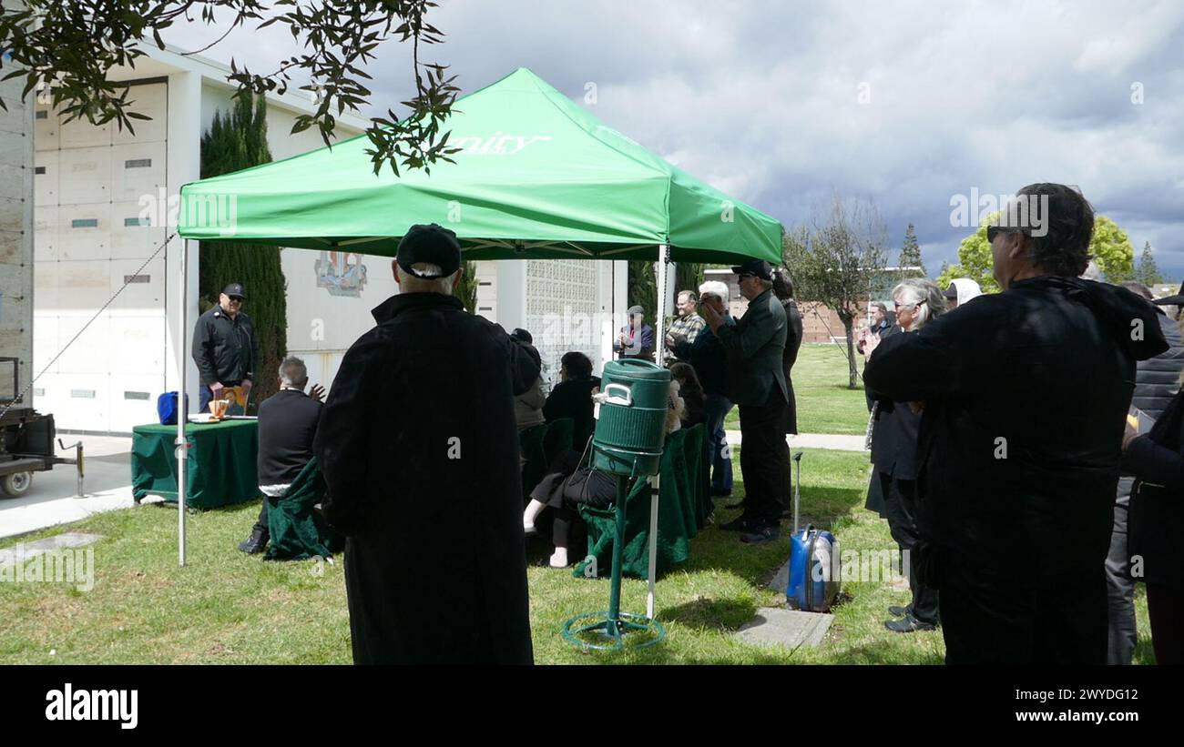 North Hollywood, California, USA 5th April 2024 Scott Michaels speaking ...