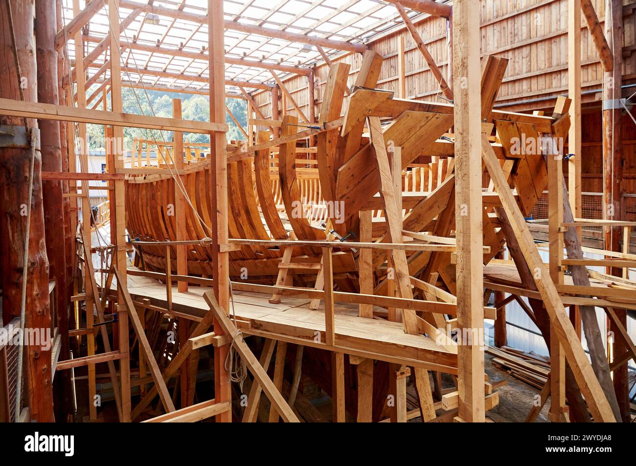 San Juan Whaleship replica shipyard, Albaola museum, The Sea factory of ...