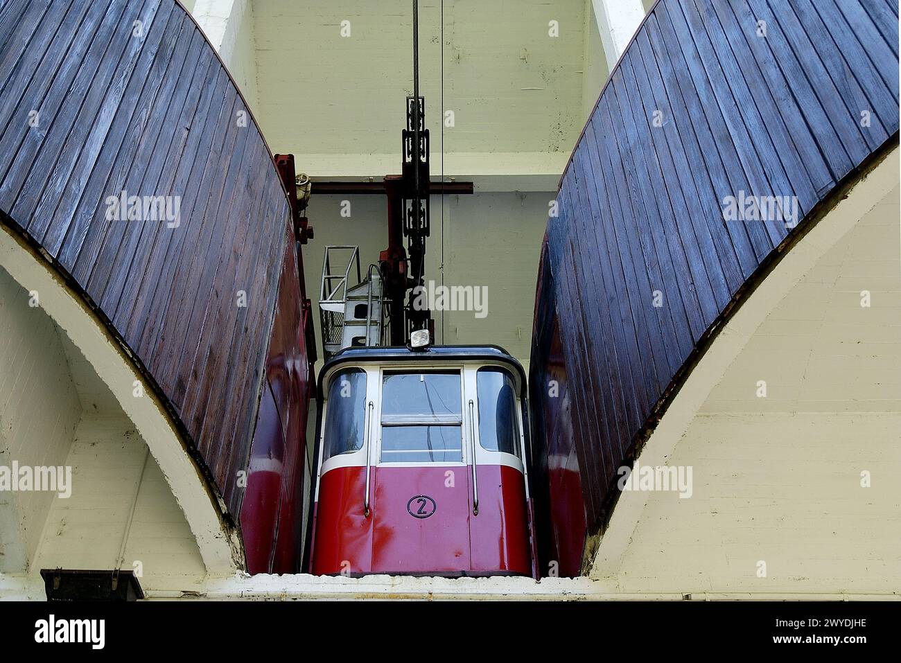 Cable way at Fuente Dé. Cantabria, Spain Stock Photo - Alamy