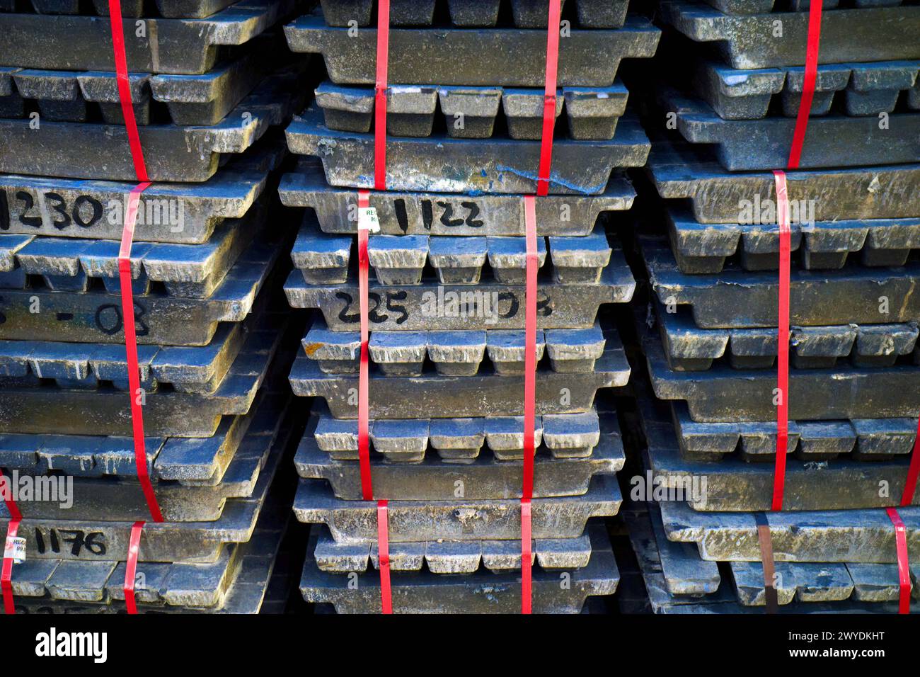 Aluminum, bonded warehouse. Port of Bilbao, Biscay, Basque Country ...