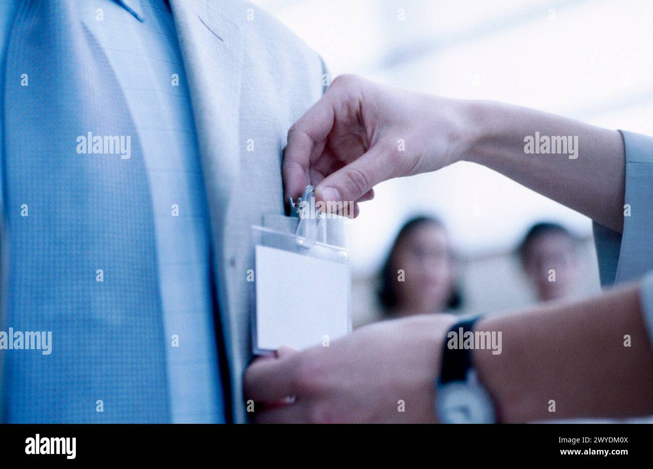 Business trade show, ID Card Stock Photo - Alamy
