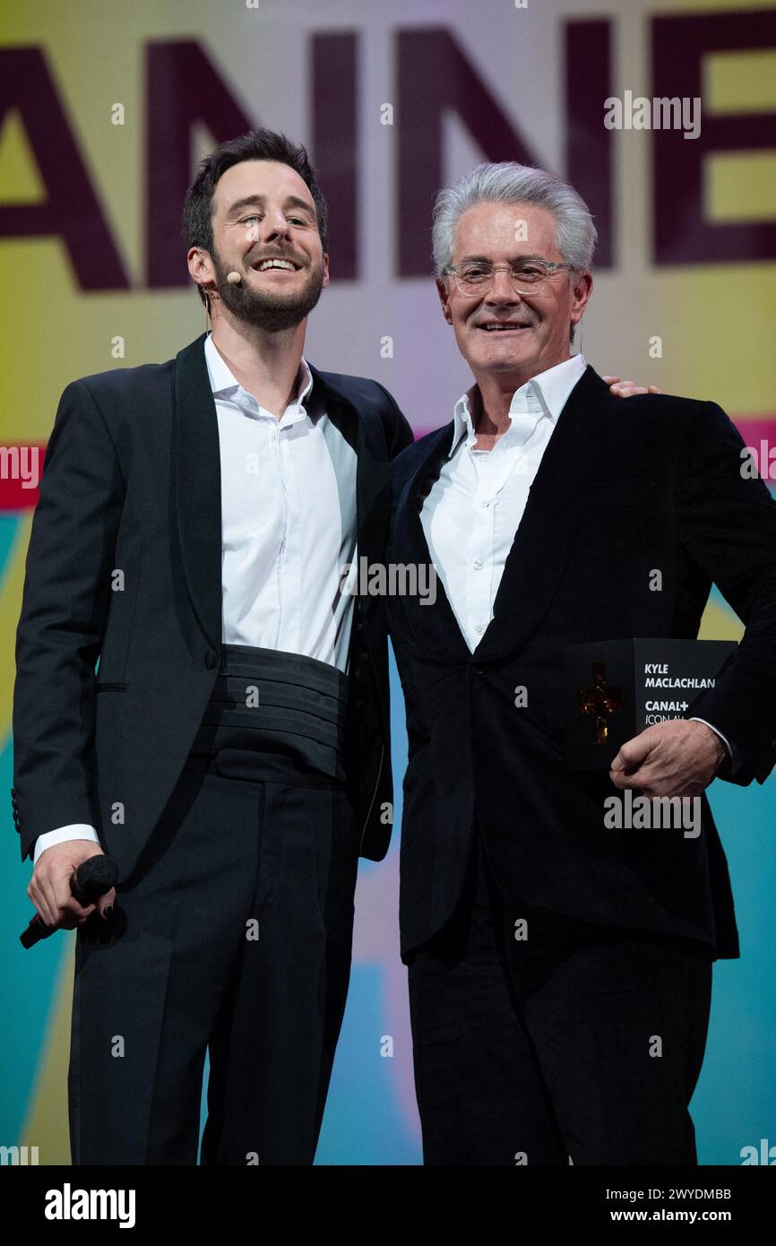 Cannes, France. 05th Apr, 2024. Bertrand Usclat and Kyle MacLachlan ...