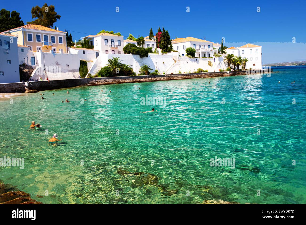 Amazing View with beach, fantastic small bay where people swimming in ...