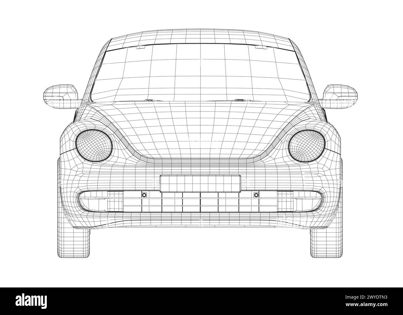 Car - vector illustration Outline. Car vehicle isolated icon vector ...