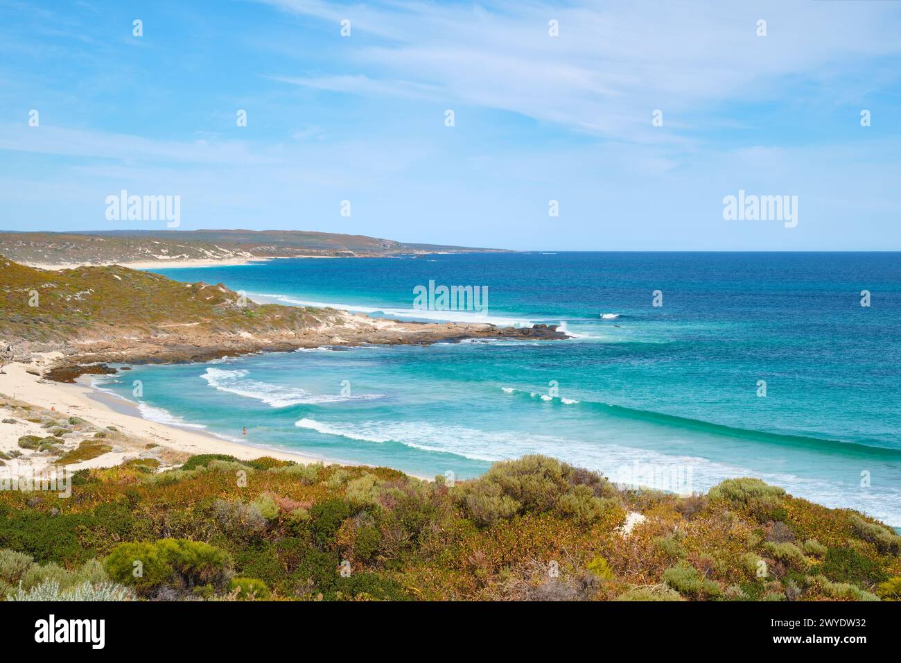 Gas Bay in Gnarabup on a sunny day in the Margaret River region, south ...