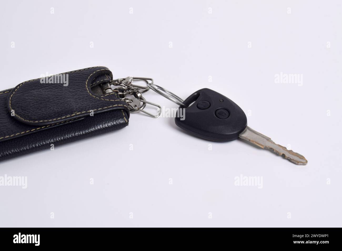 Car key isolated on white background Stock Photo - Alamy