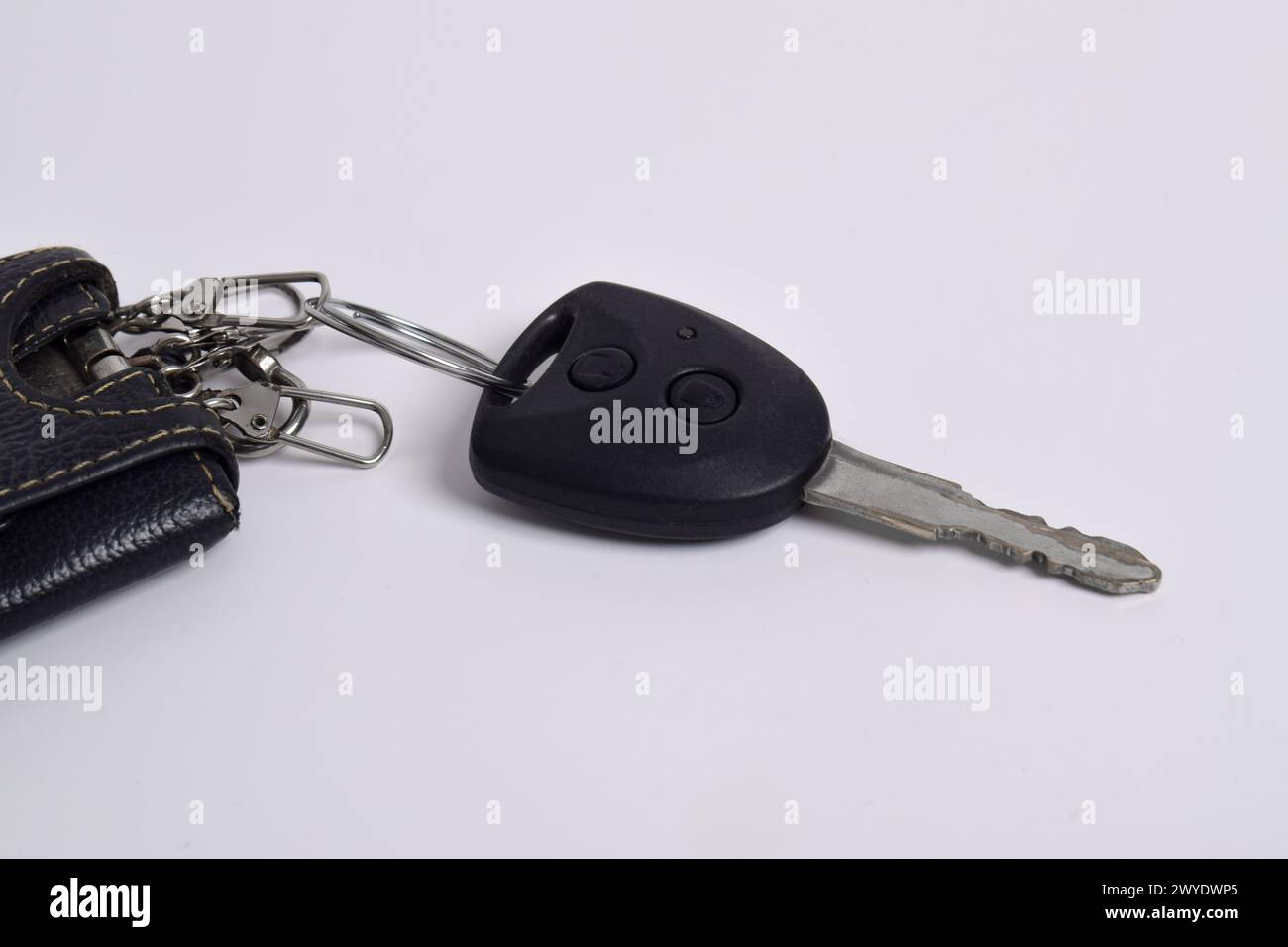 Car key isolated on white background Stock Photo - Alamy