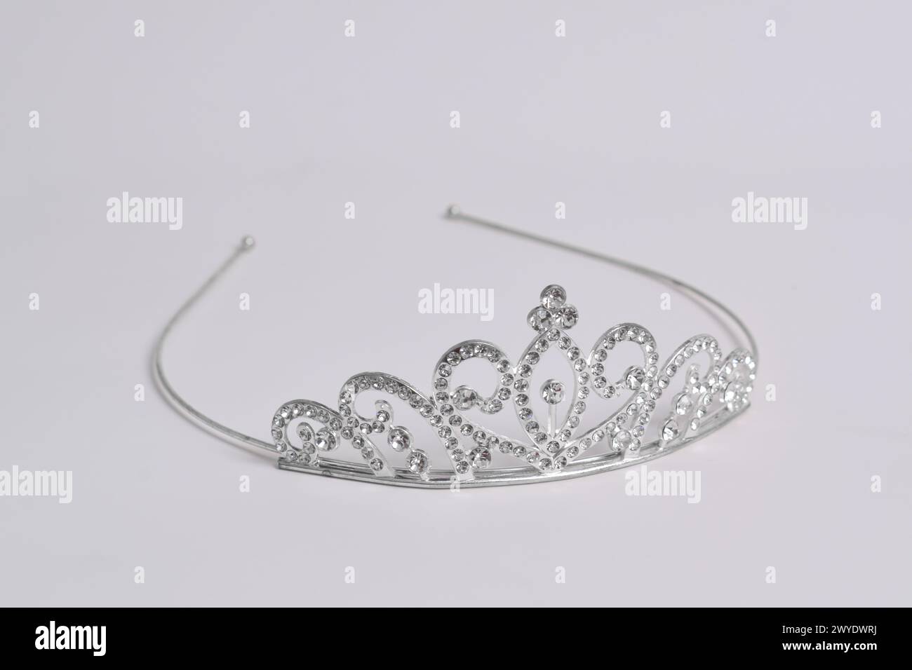 Silver princess crown isolated on white background Stock Photo - Alamy