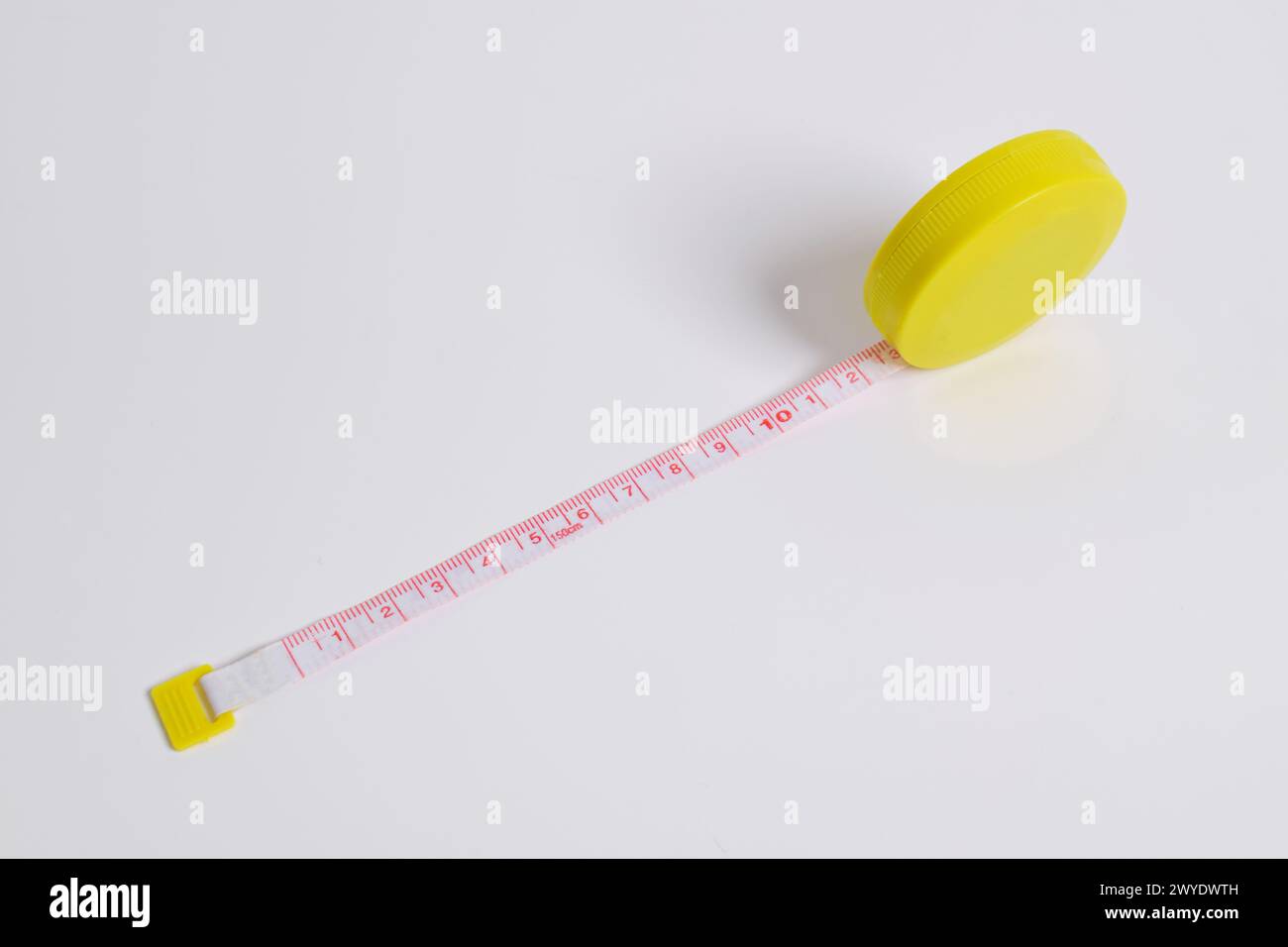 Cloth measuring tape isolated on white background. Tailor's sewing ...