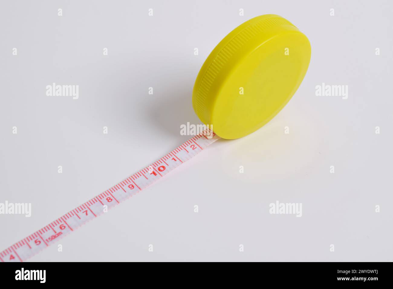 Cloth measuring tape isolated on white background. Tailor's sewing ...