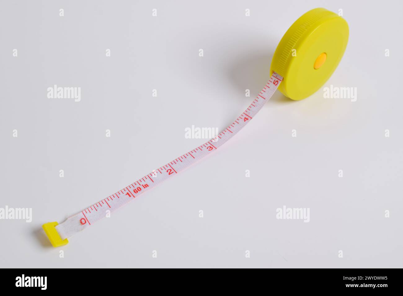 Cloth measuring tape isolated on white background. Tailor's sewing ...
