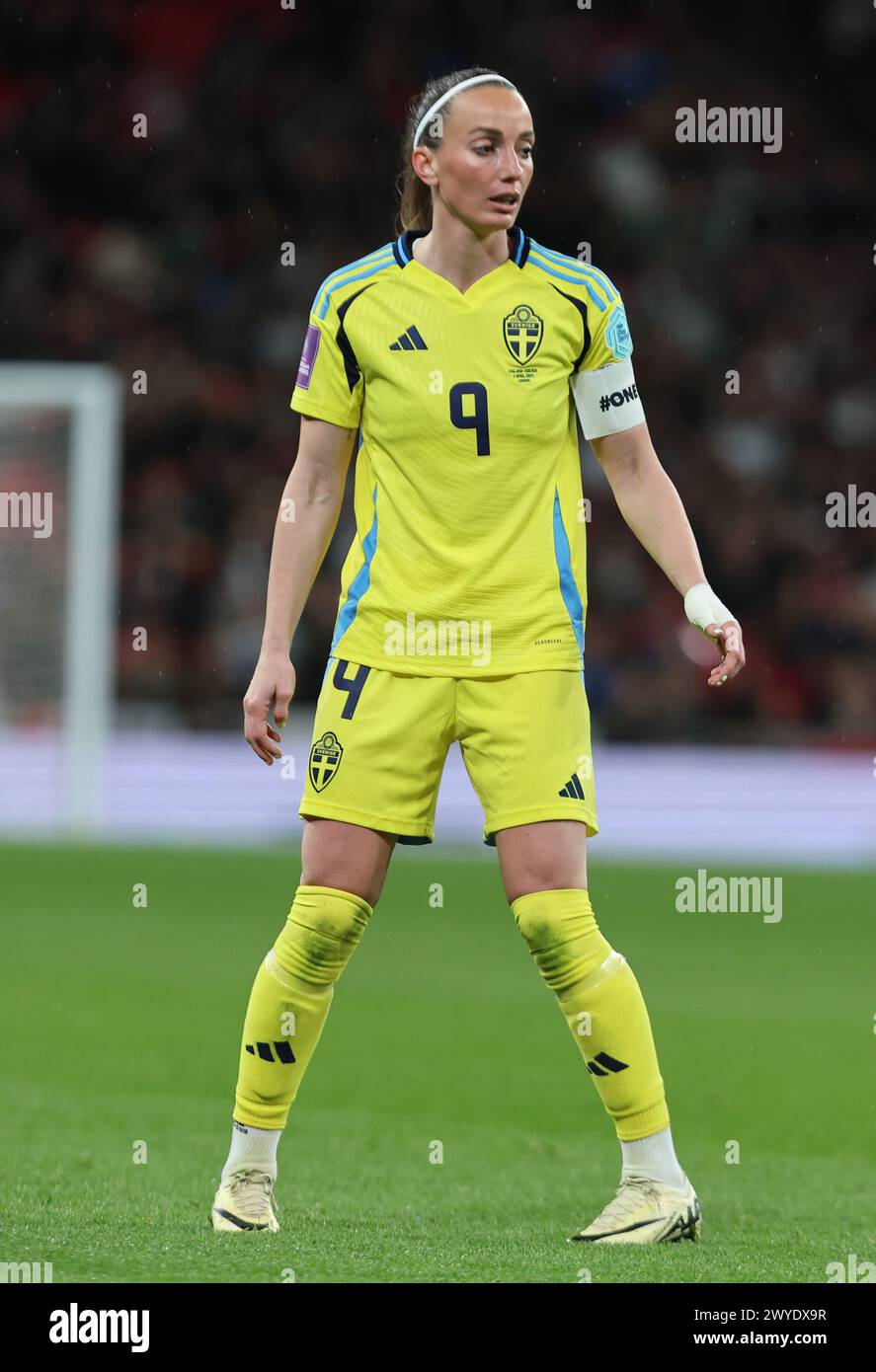 London, UK. 05th Apr, 2024. Kosovare Asllani(AC Milan)of Sweden Women ...