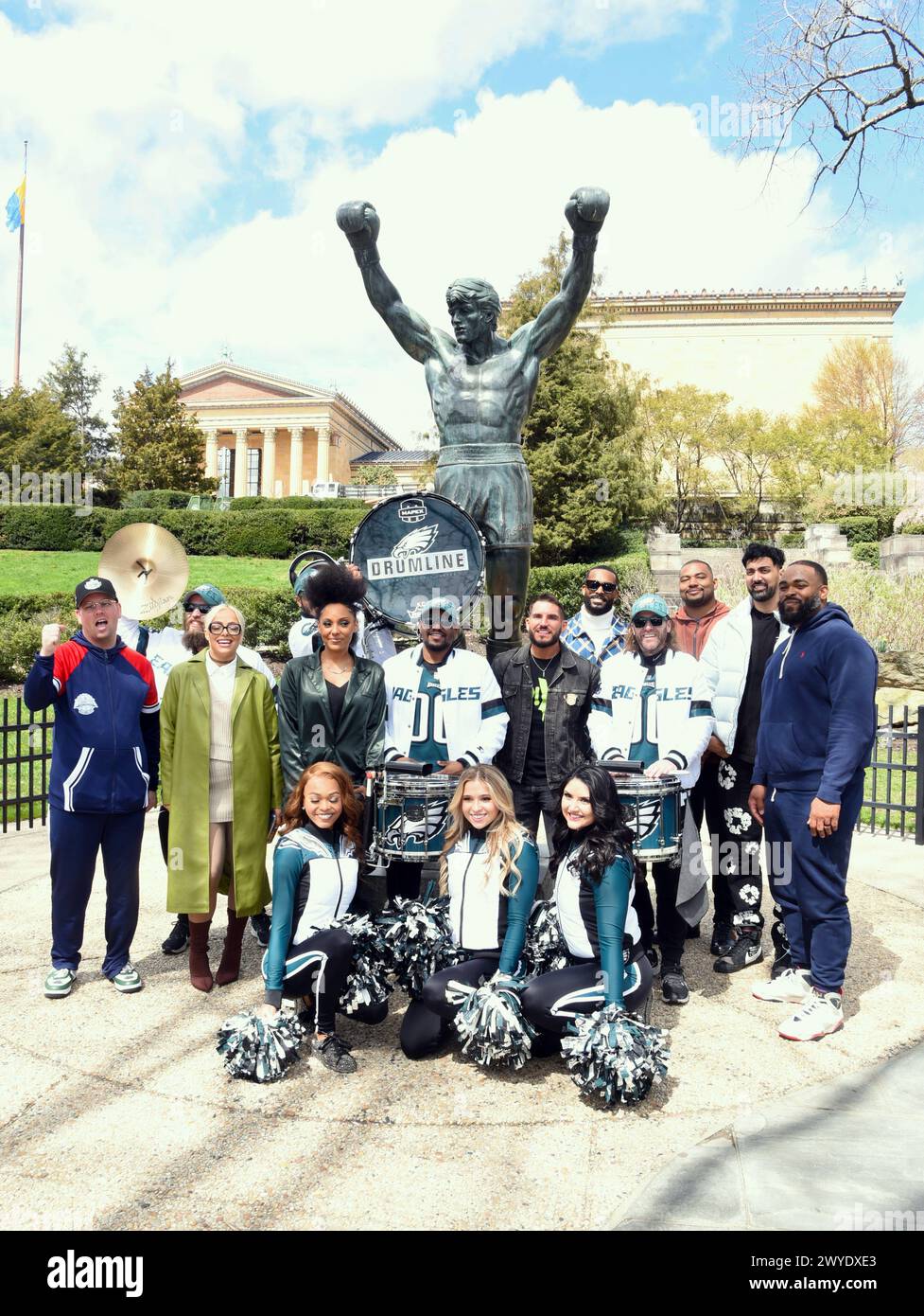 April 5, 2024, Philadelphia, Pa, USA: CM Punk, Liv Morgan, Montez Ford ...