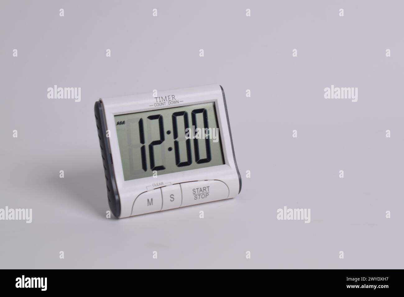 Digital kitchen timer on white background. Mini Digital counter timer ...