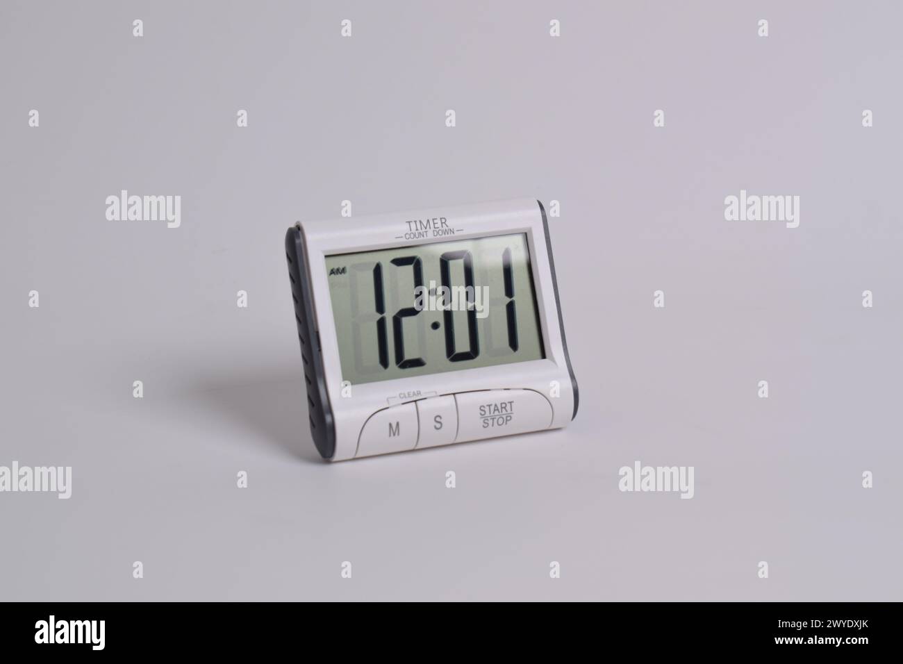 Digital kitchen timer on white background. Mini Digital counter timer ...