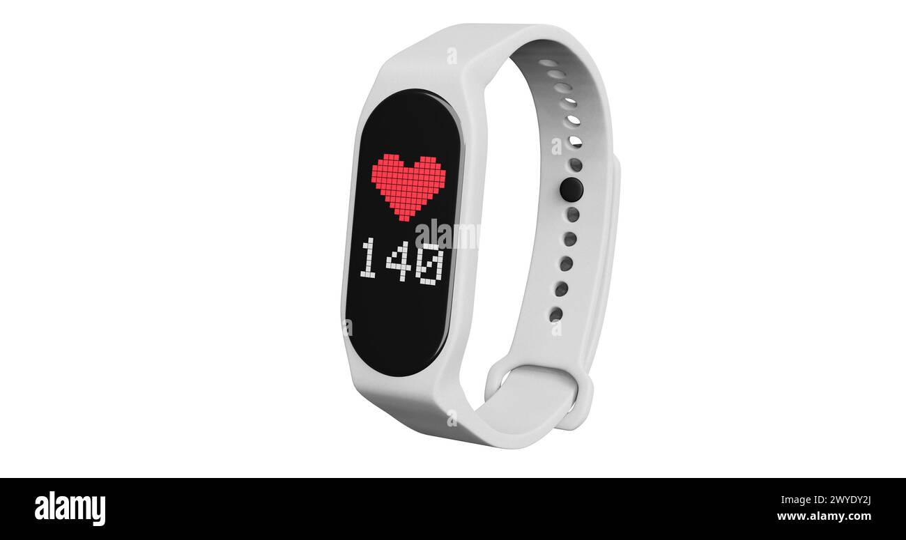 3d render of smart band, fitness watch, sport bracelet, or fitness ...