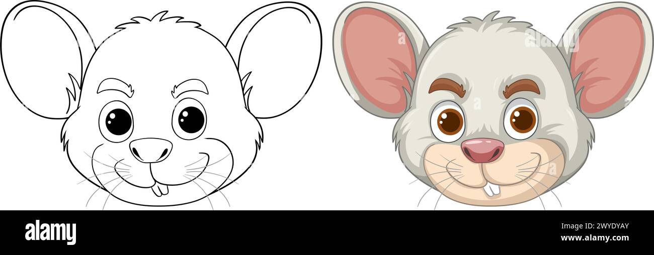 Mouse with whiskers clipart hi-res stock photography and images - Alamy