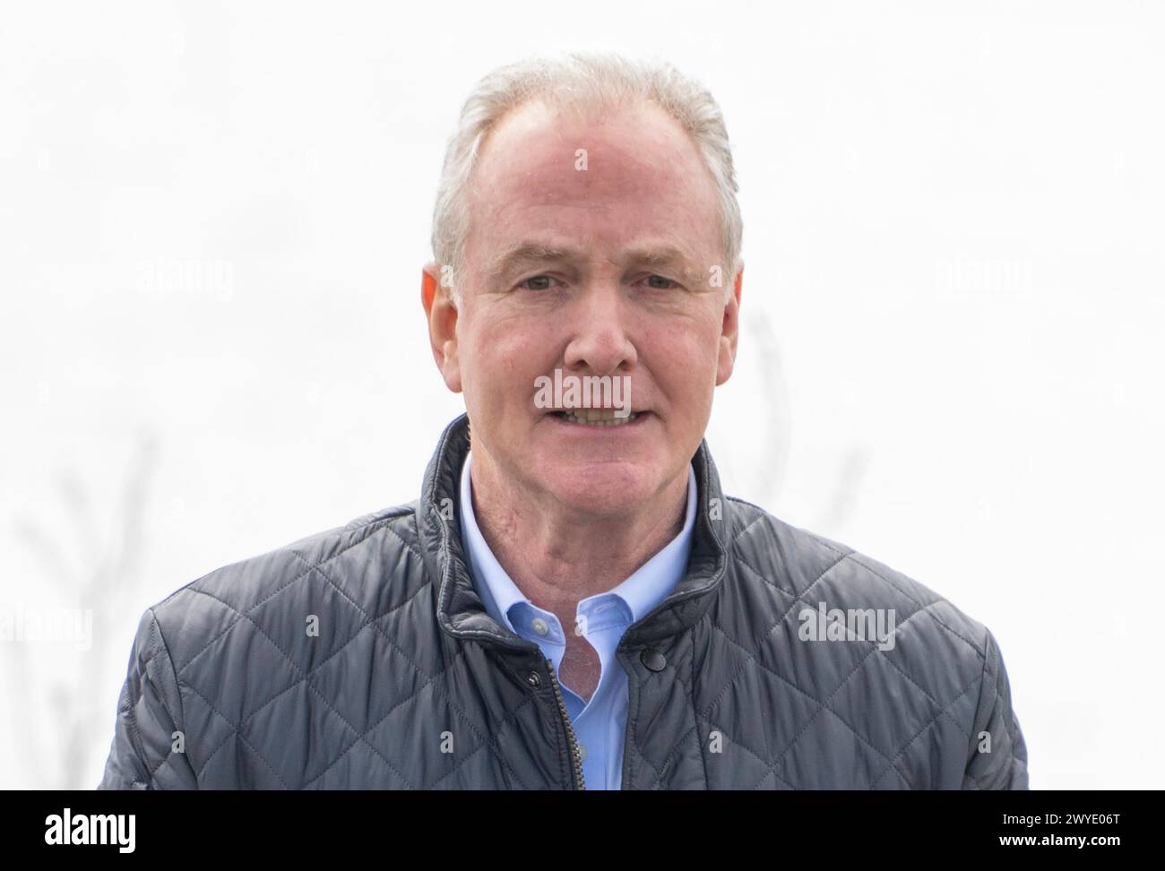 United States Senator Chris Van Hollen (Democrat of Maryland) makes ...