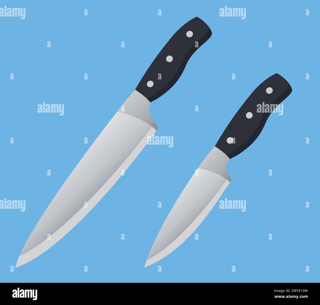 Meat and knife Stock Vector Images - Alamy