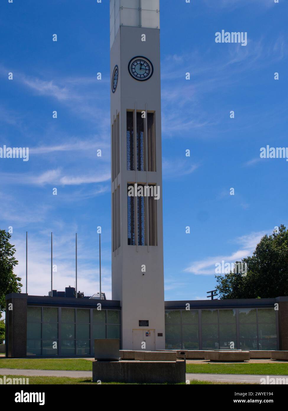 Palmerston North Clock Tower Stock Photo - Alamy
