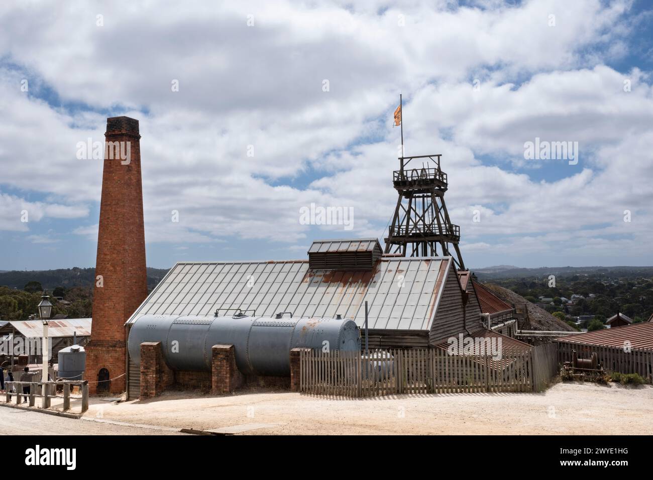 Sovereign Hill open air museum, recreated 1860s-era gold mining ...