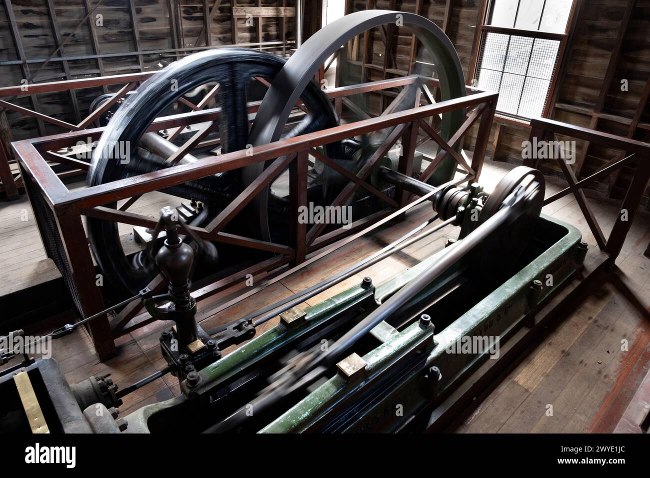 Steam engine in Sovereign Hill open air museum, recreated 1860s gold ...