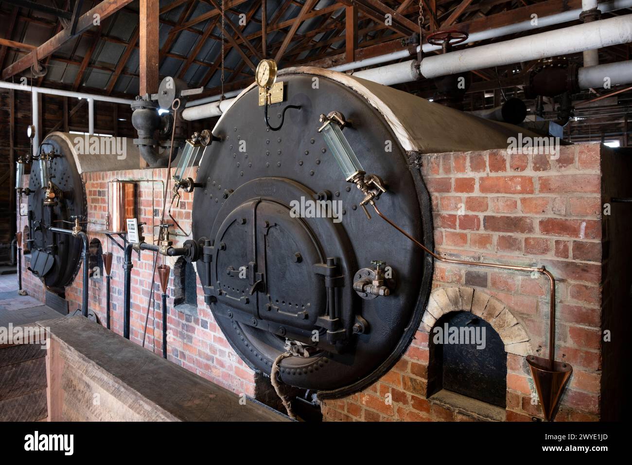 Boiler House in Sovereign Hill. Steam from generated heat is used to ...