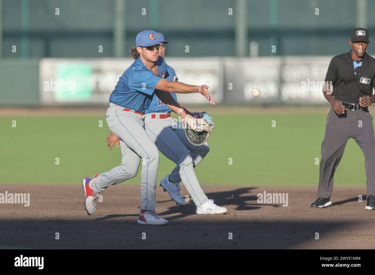 Bradenton, FL: Clearwater Threshers first baseman Keaton Anthony (7 ...