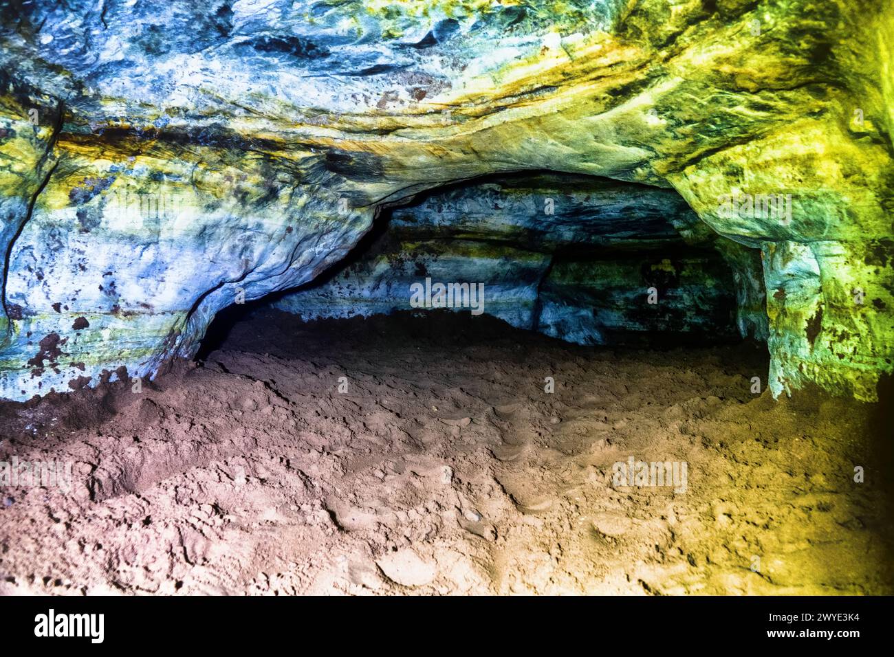 Catacombs. The labyrinth of the Minotaurus. Scary place Stock Photo - Alamy