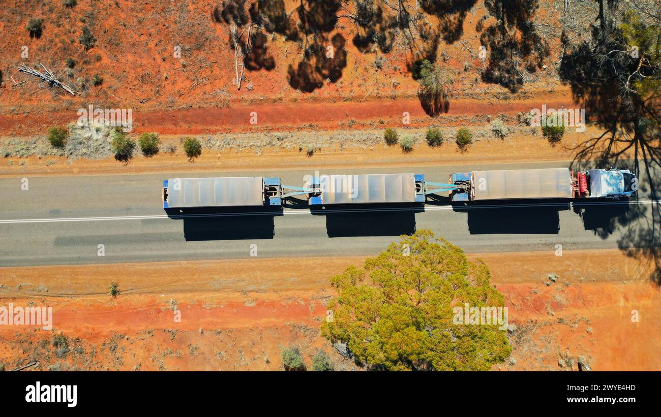 Australian road train truck hi-res stock photography and images - Alamy