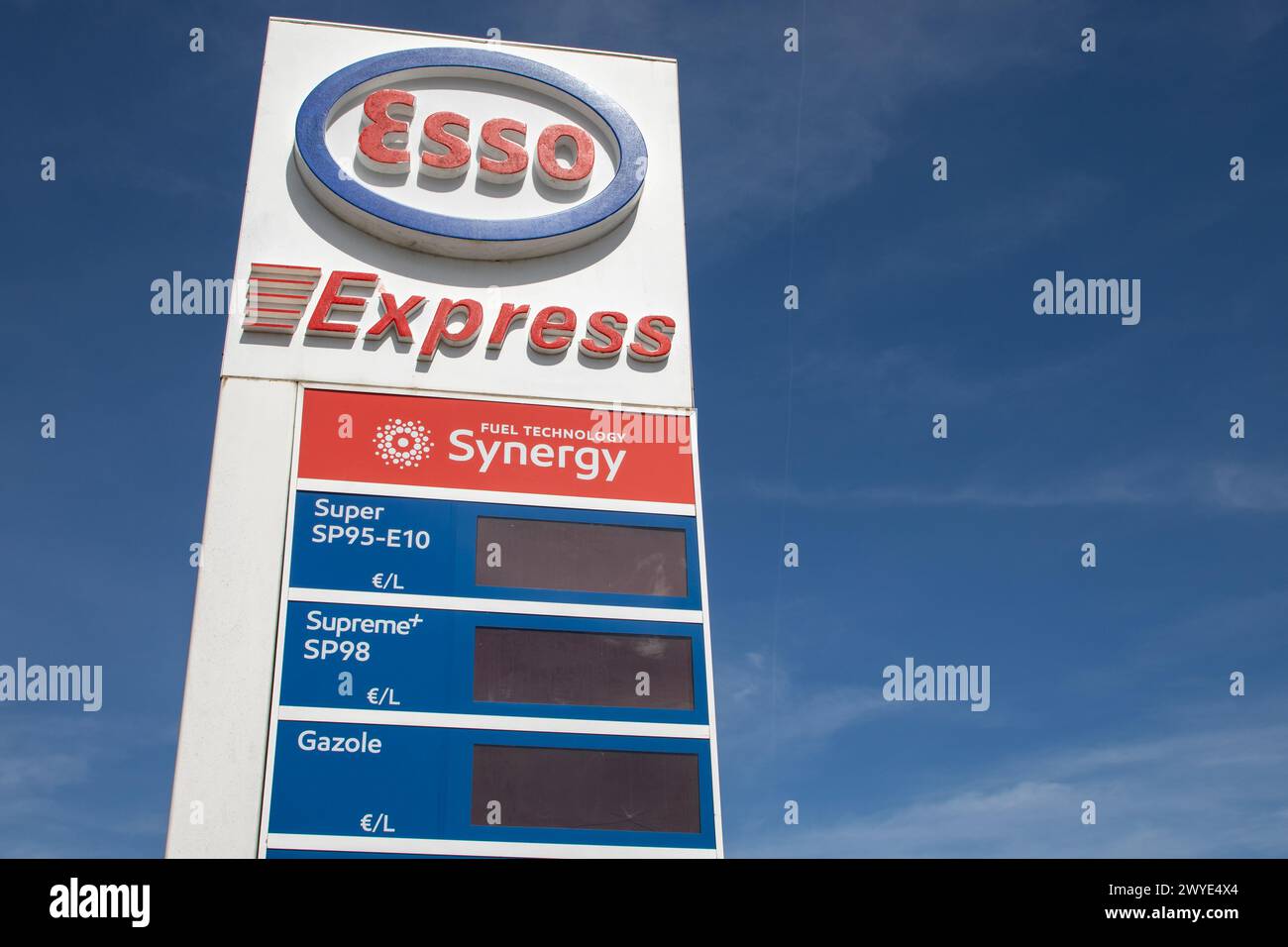Bordeaux , France - 04 04 2024 : Esso trading name for ExxonMobil ...
