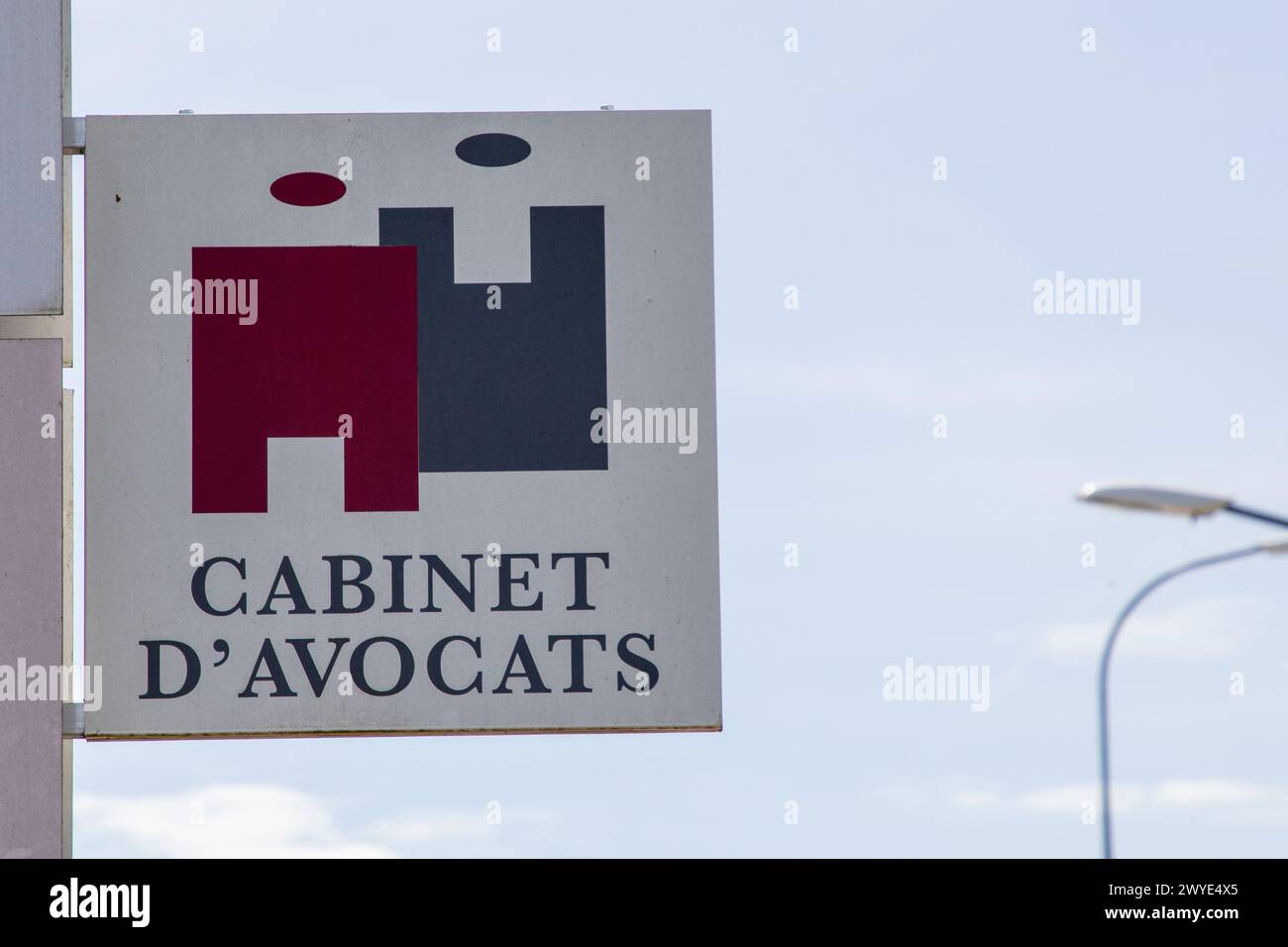 Bordeaux , France - 04 04 2024 : lawyer avocat text sign and brand logo ...