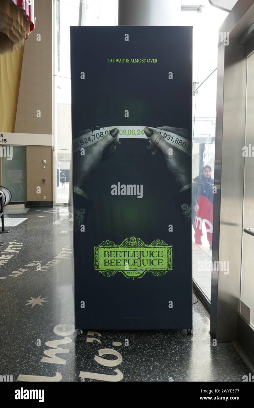 Los Angeles, California, USA 4th April 2024 Tim Burton Beetlejuice ...