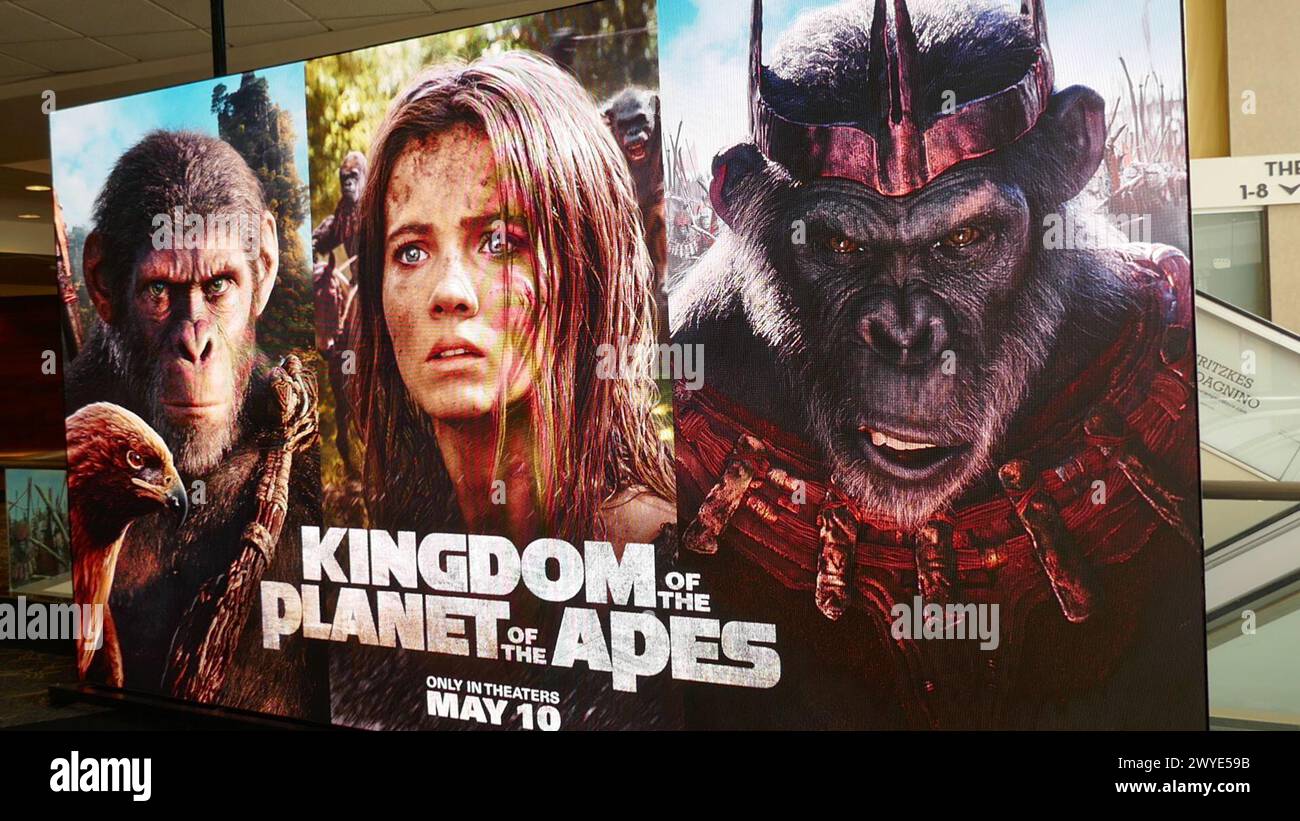 Los Angeles, California, USA 4th April 2024 Kingdom of the Planet of ...